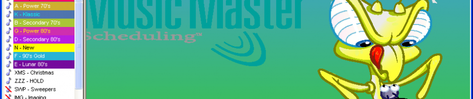 MusicMaster Scheduling - Music Scheduling Software for Windows