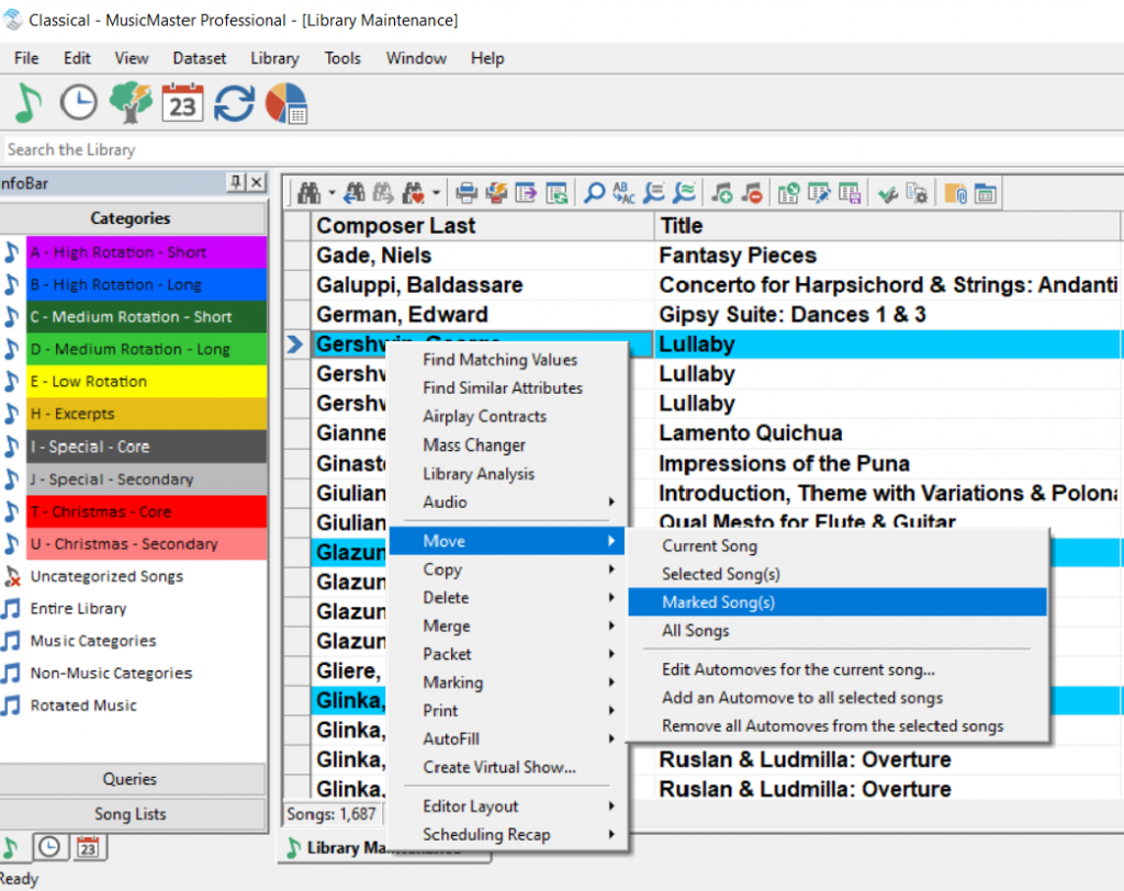 MusicMaster Scheduling - Music Scheduling Software for Windows