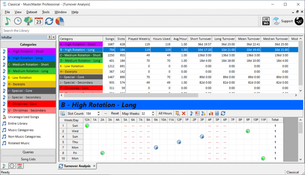 MusicMaster Scheduling - Music Scheduling Software for Windows